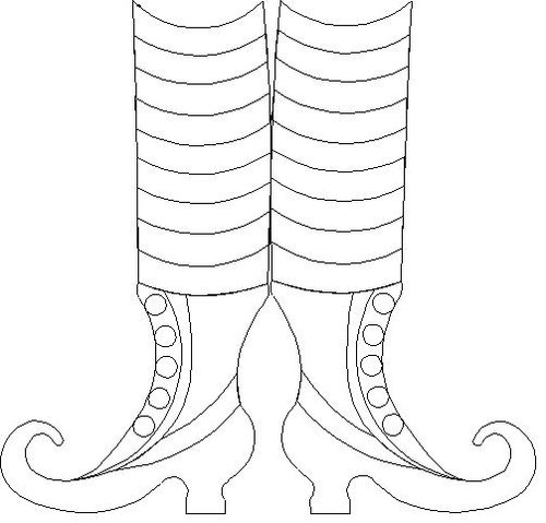 Shop | Category: Halloween / Fall | Product: Witches Boots Blk