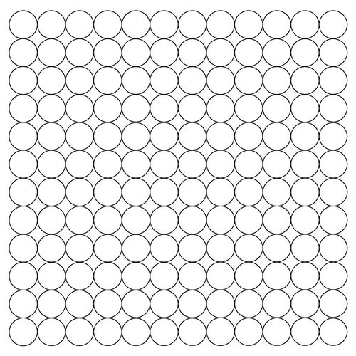 Shop | Category: Blocks | Product: 12 inch blk of 1 inch circles