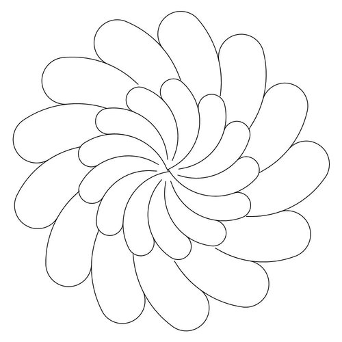 Shop | Category: Circle Patterns | Product: 7 inch Dbl Feather Circle