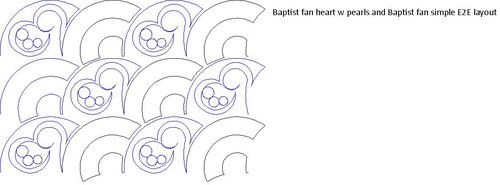Shop | Category: 8 inch and Under | Product: Baptist fan heart w pearls E2E