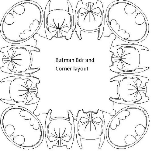 Shop | Category: Borders and Sashes | Product: Batman Bdr and Crnr