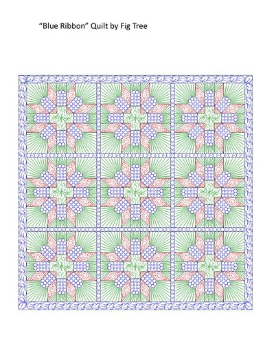 Shop | Category: Designed by Nancy Haacke | Product: Blue Ribbon Quilt Set