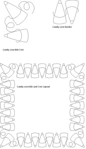 Shop | Category: Borders and Sashes | Product: Candy corn border and Crnr