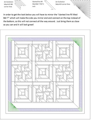 Shop | Category: Borders and Sashes | Product: Labyrinth Walk Border ...