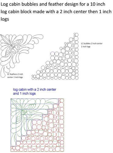 Shop | Category: Log Cabin Patterns | Product: Log Cabin Bubbles and ...