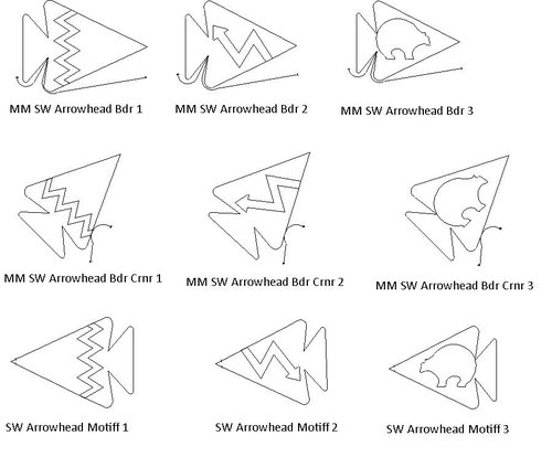 Shop | Category: Designed by Nancy Haacke | Product: MM SW Arrowhead Set