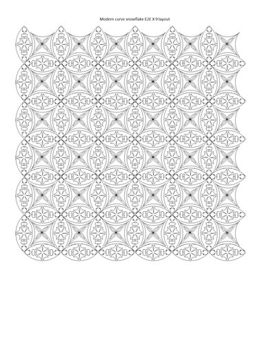 Shop | Category: Edge-to-Edge | Product: Modern curve snowflake E2E