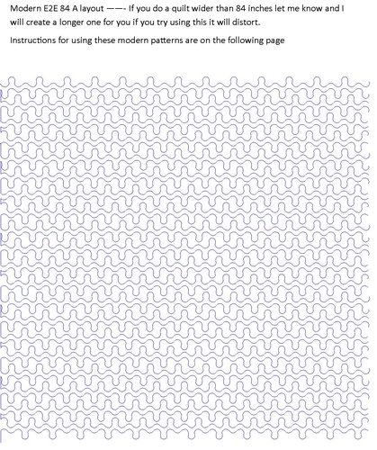 Shop | Category: Bread and butter E2E Patterns | Product: Modern E2E 84 A