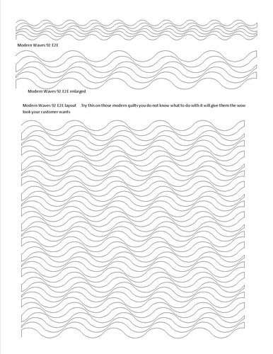 Shop | Category: Bread and butter E2E Patterns | Product: Modern Waves 92 E2E