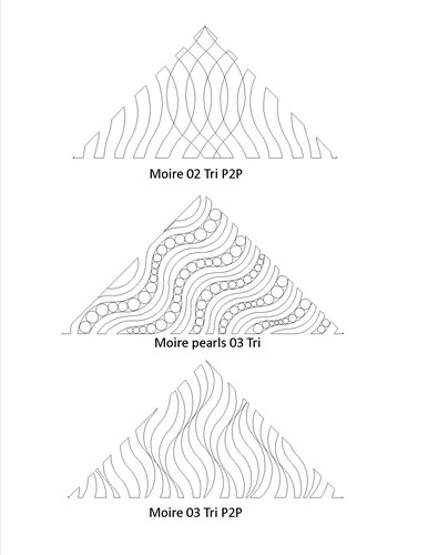 Shop | Category: Designed by Nancy Haacke | Product: Moire Triangle Set