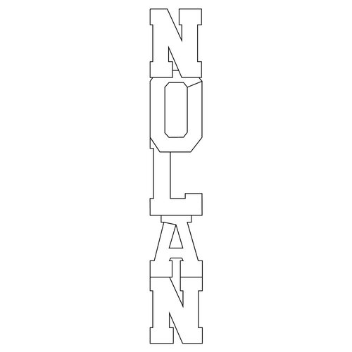 Shop | Category: lettering / words / phrases | Product: NOLAN Letters