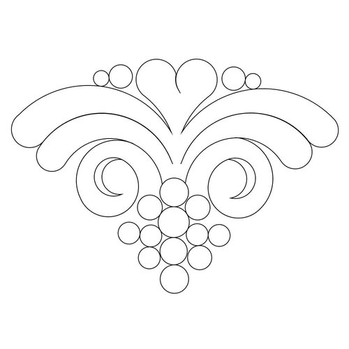 Shop | Category: Circle Patterns | Product: PIB Template H Qtr Cir