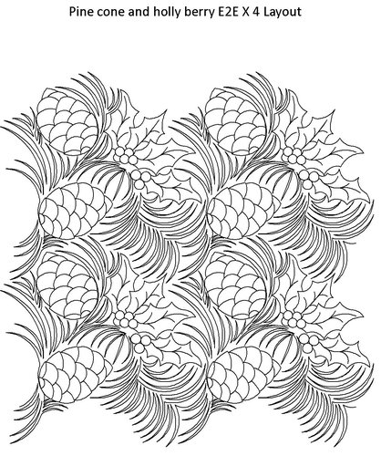Shop | Category: Christmas / Winter | Product: Pine cone and holly berry E2E