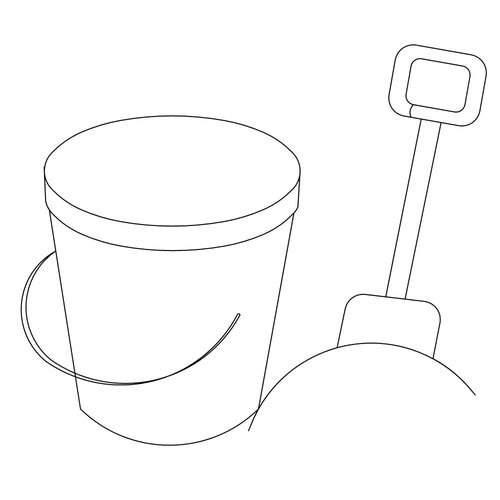 Shop | Category: Motiffs | Product: Sand pail motiff