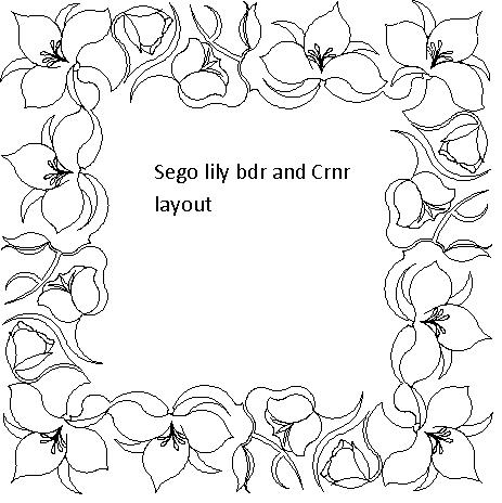 Shop | Category: Borders and Sashes | Product: Sego Lily Bdr and Crnr