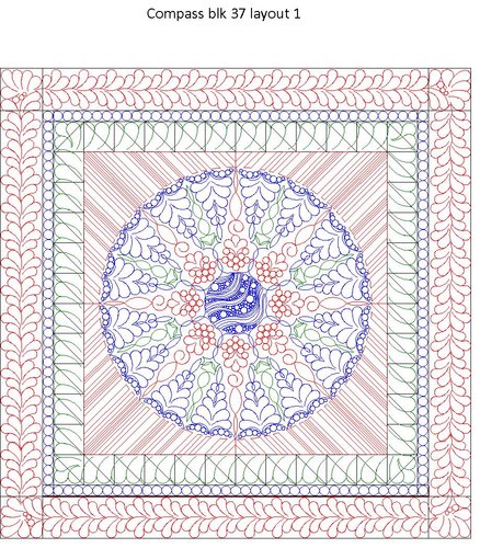 Shop | Category: Compass or Dreseden Patterns | Product: Compass Block ...