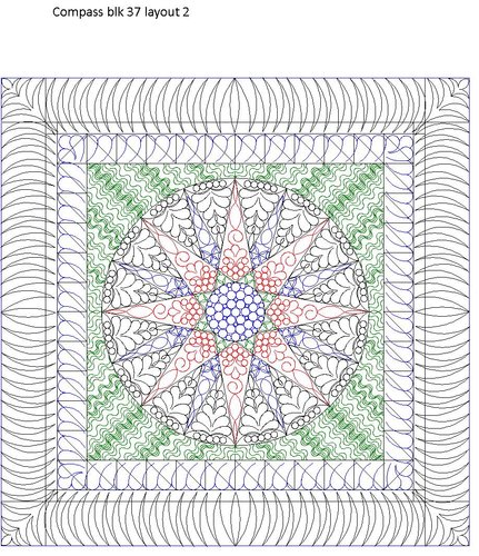 Shop | Category: Compass or Dreseden Patterns | Product: Compass Block ...